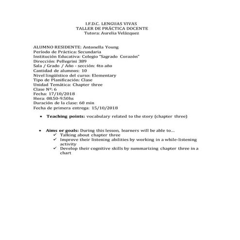 lesson plans, class 6 | PDF