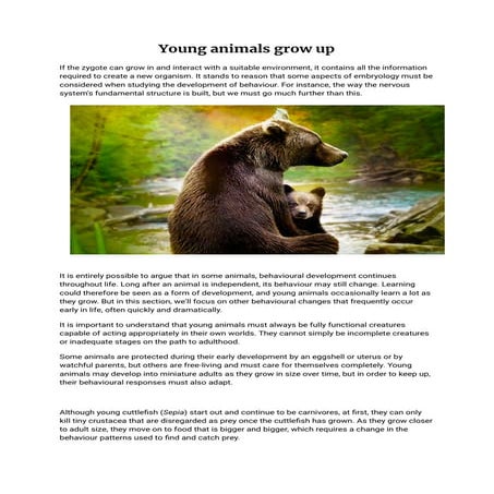 How young animals grow up? | PDF