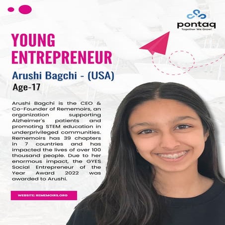 Global Top 50 Young Entrepreneurs in 2024 | PDF