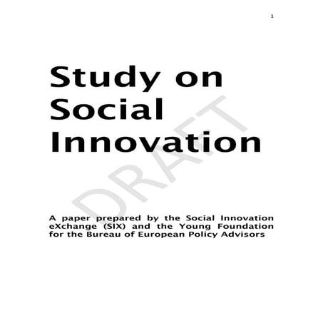Study on sociali nnovation | PDF