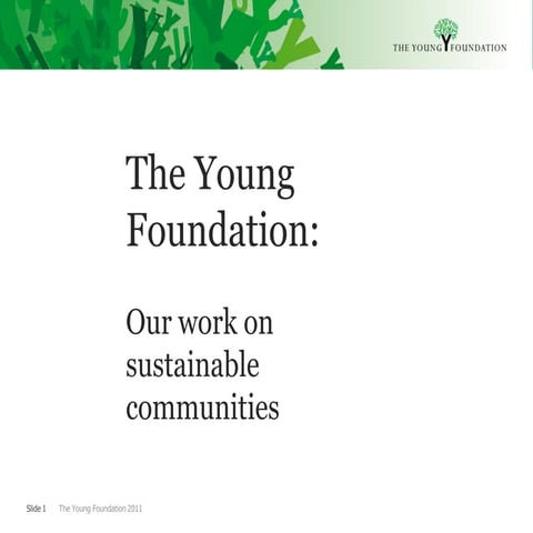 Young Foundation: Housing as a Tool for Future Communities | PDF