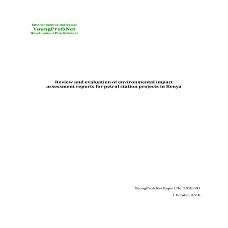 Review and Evaluation of EIA Reports - Kenya | PDF