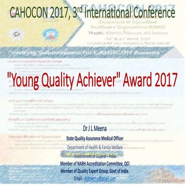Young quality achiever award. 2017 in India | PDF