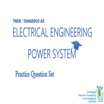 TNEB AE Power System Practice Question Part 1 | PPTX