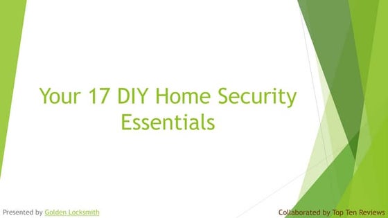 DIY Home Security: The Ultimate Guide | PDF