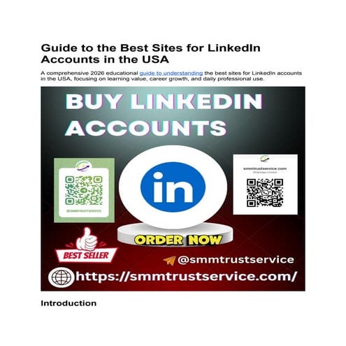 Your 2026 Guide to the Best Sites for LinkedIn Accounts in the USA.docx
