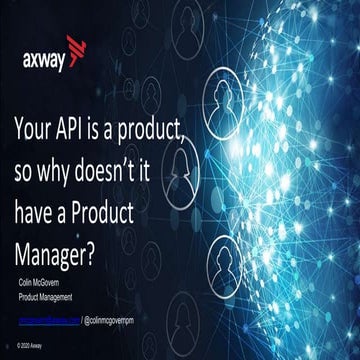 Your API is a Product, so why doesn't it have a Product Manager? | PPT