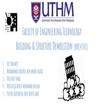 Building & Structural Demolition | PPT