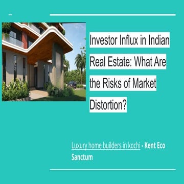 Investor Influx in Indian Real Estate: What Are the Risks of Market ...