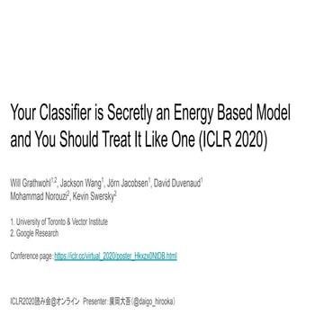 Your classifier is secretly an energy based model and you should treat ...