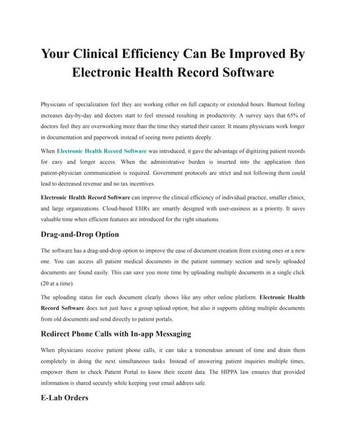 Online doctor appointment and emr system | PPTX | Operating Systems ...