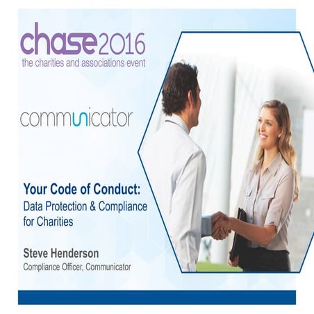 Your Code of Conduct: Data Compliance for Charities | PDF