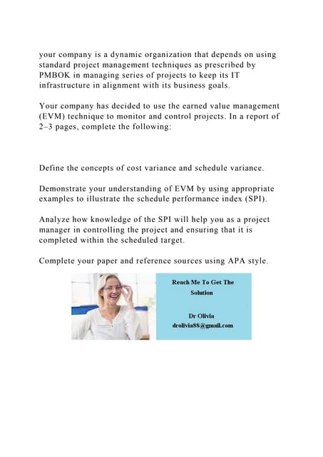 your company is a dynamic organization that depends on using standar.docx your company is a dynamic organization that depends on using standar.docx