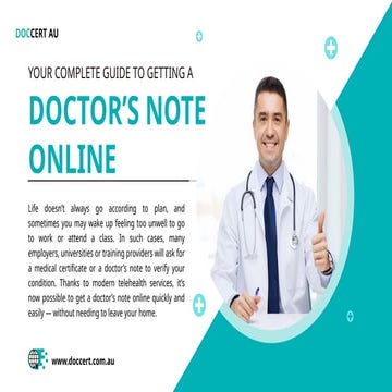 Your Complete Guide to Getting a Doctor’s Note Online.pptx
