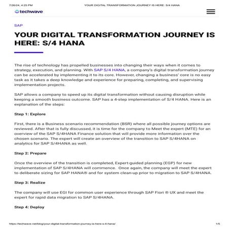 YOUR DIGITAL TRANSFORMATION JOURNEY IS HERE_ S_4 HANA.pdf