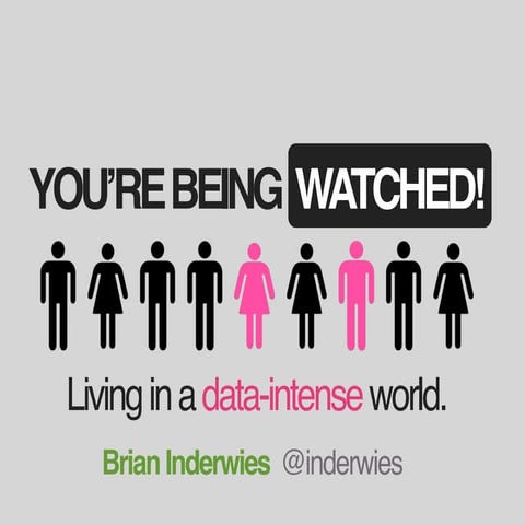 You're Being Watched! Living in a Data-Intense World | PDF