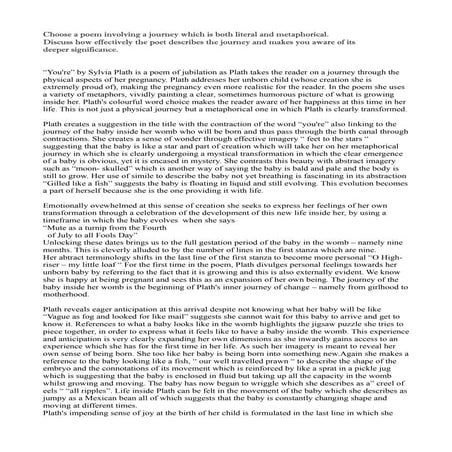 You're by sylvia plath | PDF