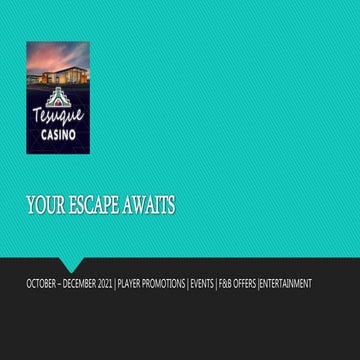 Your escape awaits directors meeting ppt as of sept 2021 | PPTX