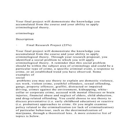 Final Research Project (25)Your final project will demonstr.docx