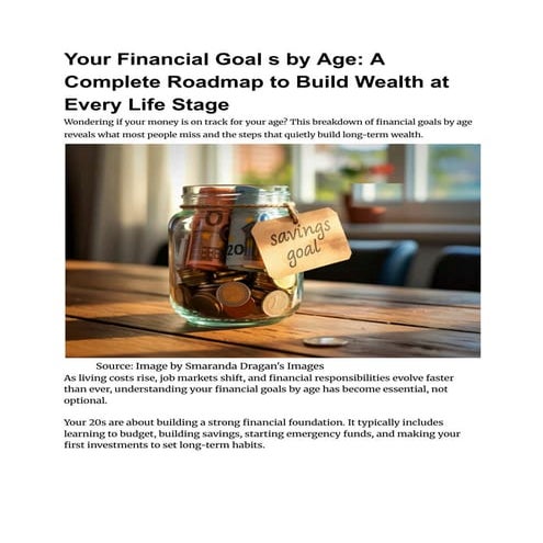 Your Financial Goals by Age_ A Complete Roadmap to Build Wealth at ...