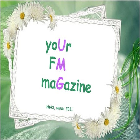 Your fm magazine # 43 by UMG | PPT