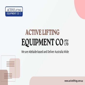 Your Guide to Buy the Best Lifting and Rigging Equipment | PPTX