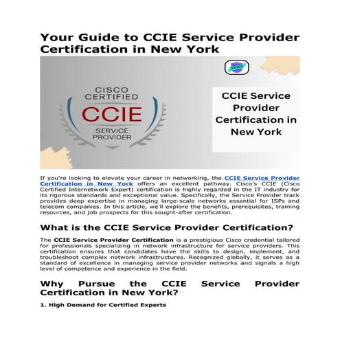 Your Guide to CCIE Service Provider Certification in New York.docx