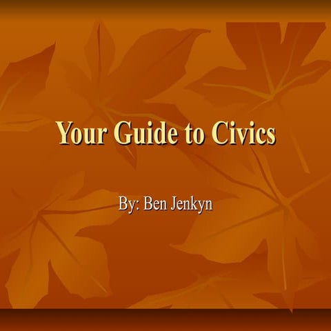 Your guide to civics | PPT