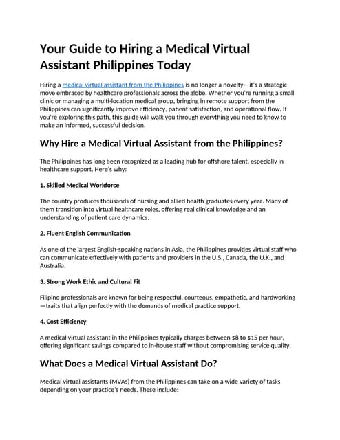 Typical Medical Virtual Assistant Job Description Explained.docx