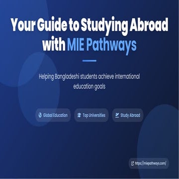 Your Guide to Studying Abroad with MIE Pathways | PDF
