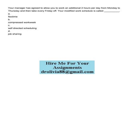 Your manager has agreed to allow you to work an additional 2.pdf | Remote Working | Careers