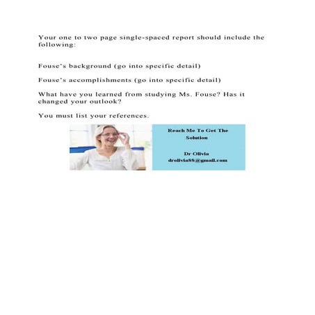 Your one to two page single-spaced report should include the followi.docx