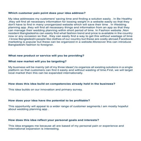 Your opportunity statement | PDF