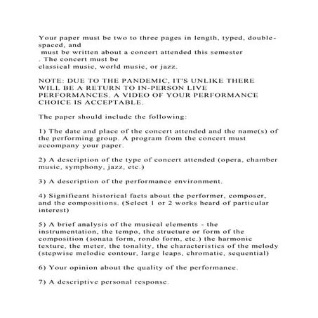 Your paper must be two to three pages in length, typed, double-space.docx