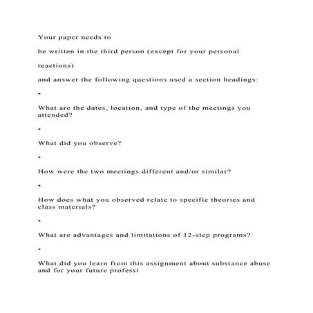 Your paper needs to be written in the third person (except for y.docx