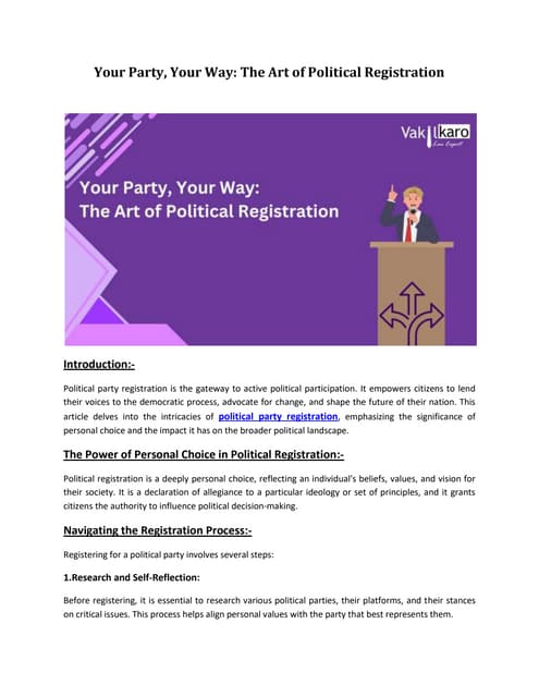 Elections and political partiess | PDF