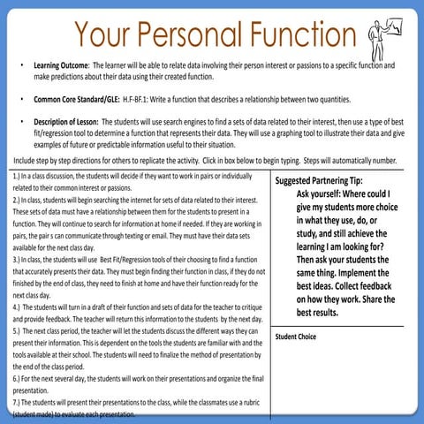 Your personal function | PPTX | Educational Assessment | Education