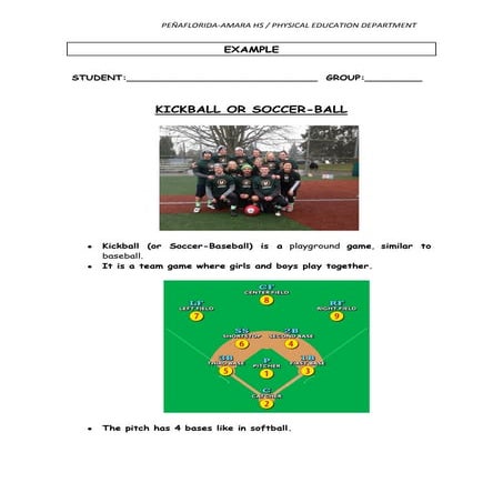 PLAYING KICKBALL | PPTX