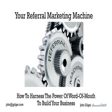 Your Referral Marketing Machine | PDF | Resume Writing and Advice | Job ...