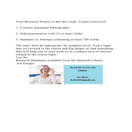 Your Research Project is due this week. It must consist of1.docx