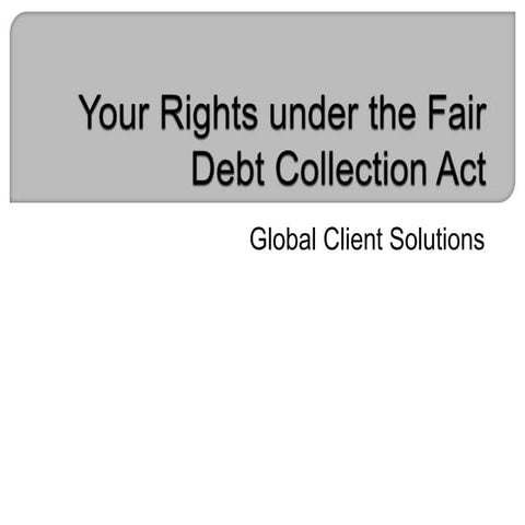 About Global Client Solutions | PPTX