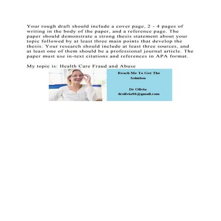 Your rough draft should include a cover page, 2 - 4 pages of writing.docx