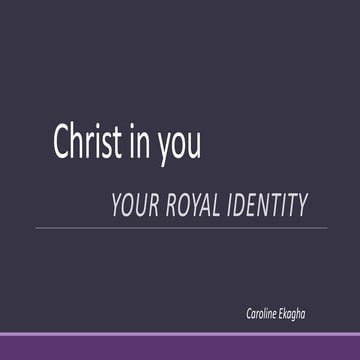 Your Royal Identity | PPTX