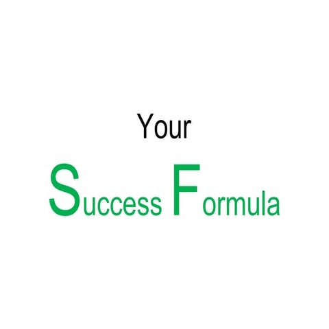 Your success formula | PPT