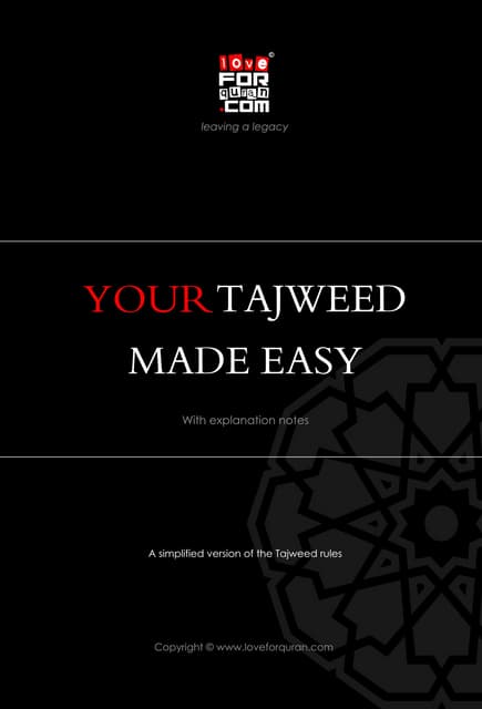 Simplified Rules of Tajweed | PDF | Islam | Religion & Spirituality