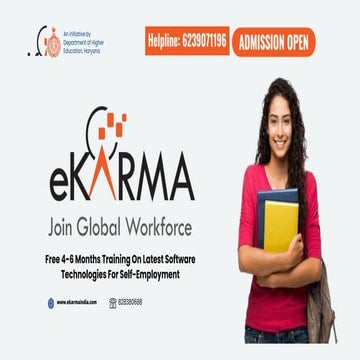 ADMISSION OPEN IN EKARMA CENTER PANCHKULA SEC-1 | PPTX