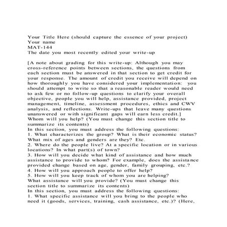 Your title here (should capture the essence of your project)yo | DOCX