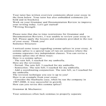 Your tutor has written overview comments about your essay in the f.docx