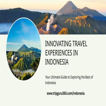 Innovating Travel Experiences in Indonesia | PPT