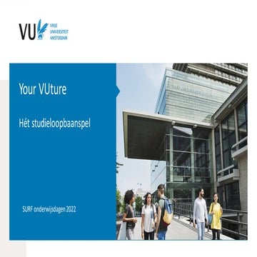 Your VUture - het studieloopbaanspel - Nadia van der Pool & Bo Janssen ...